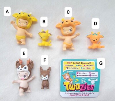 TWOZIES Season 1 Two Wild *NEW* You Choose! Giraffes Deer Babies Pets ...