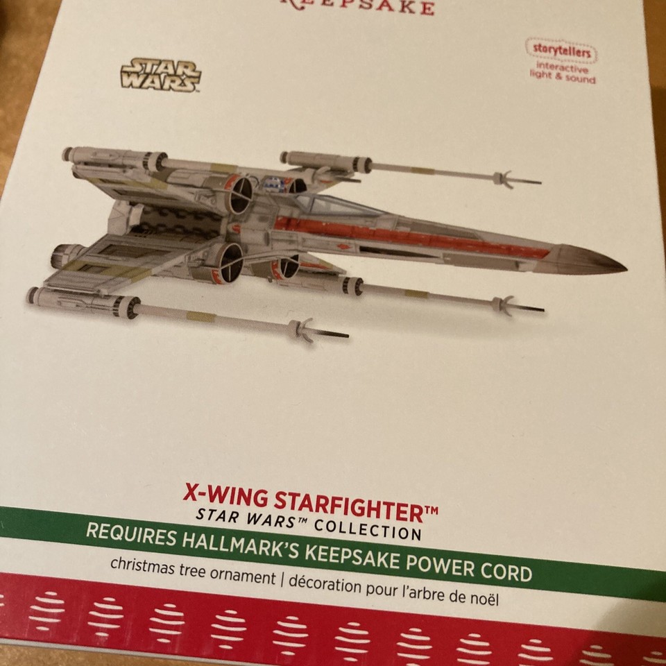 Rare Hallmark 2017 Star Wars Storytellers X-Wing Starfighter Talking ...