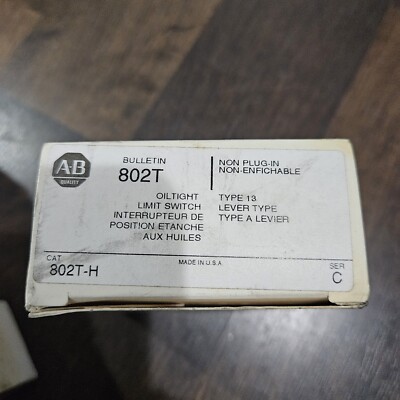 NEW ALLEN BRADLEY 802T-H SER. C Limit Switch Type 13. Free Shipping | eBay