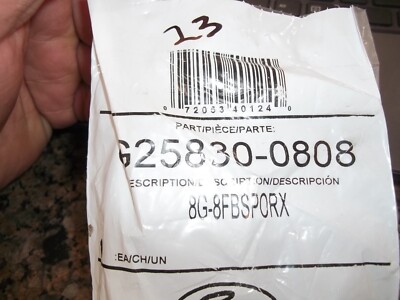 gates hydraulic hose fittings g25830-0808 | eBay