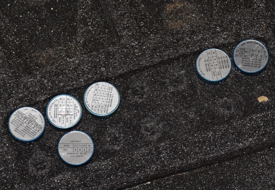 DANIELS DMC 216 MILITARY F16 FIGHTER JET ELECTRICAL CRIMP CONNECTOR ...