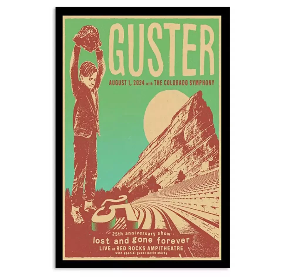 August 1 2024 Guster Show Red Rocks Amphitheatre Poster | eBay