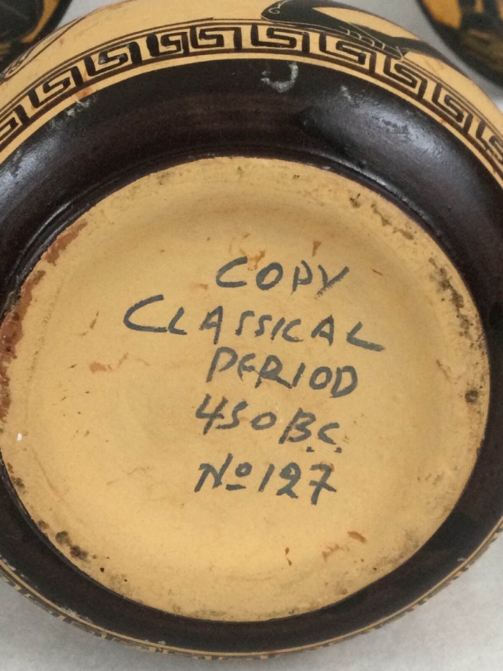 Ancient Greek Museum Pottery Classic Period 440 450 BC Plate Vase Tags ...