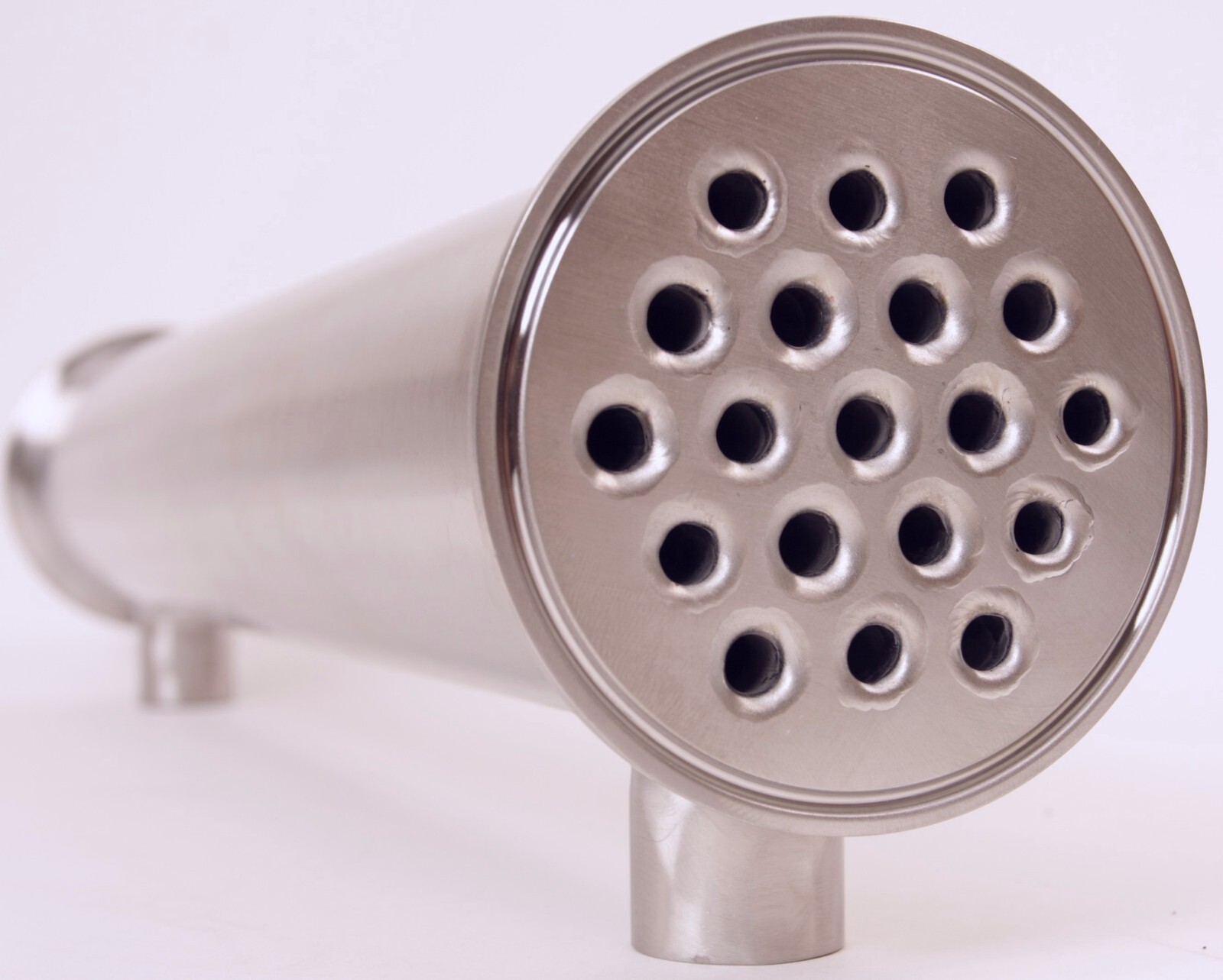 Condenser | Tri Clamp 3 inch x 18 in. &(19) 3/8 in. Tubes (2) FNPT 1/2 ...