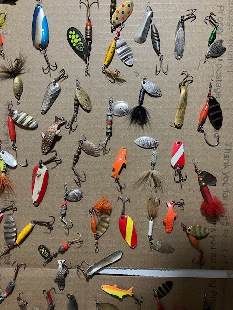 Huge Lot 100+ TROUT FISHING Spinners & SPOONS Most VINTAGE Over 100 ...