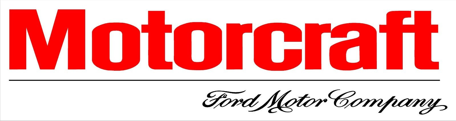 #3829 (1) 4.5" Ford Motorcraft Script Decal Sticker LAMINATED ...