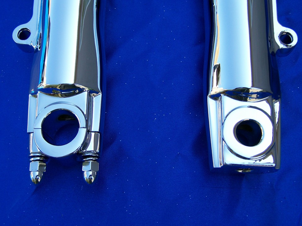 HARLEY CHROME TOURING FORK SLIDER LEGS 2000-2013, FLH MODELS ***NO ...