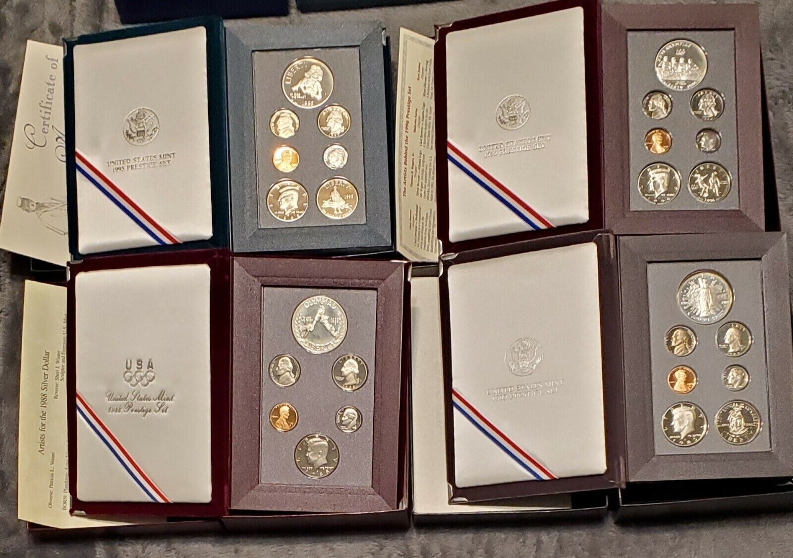 1983 THRU 1997 COMPLETE PRESTIGE PROOF SETS IN THERE OGP! | eBay