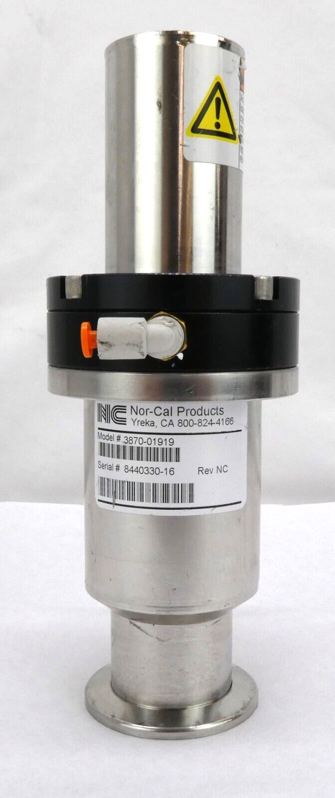 Nor-Cal Products 3870-01919 Pneumatic Angle Valve NW40 AMAT Working ...