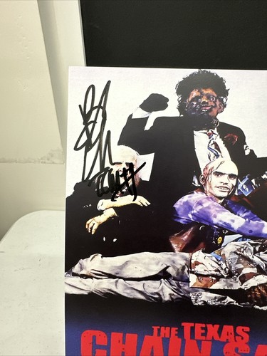 LEATHERFACE Bob Elmore TEXAS CHAINSAW MASSACRE Part 2 Signed 8x10 Photo ...