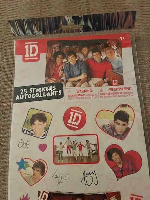 1D ONE DIRECTION 25 Collector Stickers with Liam Harry Niall Zayn Louis ...