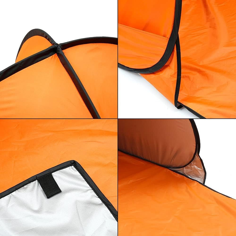 Beach Tent Pop-Up Tent One-Touch Sun Shade Tent for 2-3 People ...