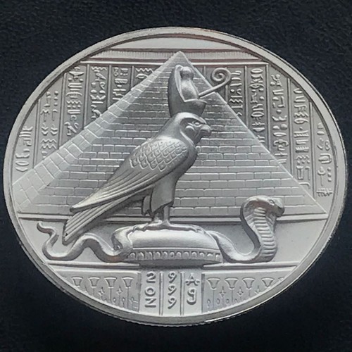 2 Unzen Silber Egyptian Gods Thoth Round Ultra High Relief 999 WASTWEET ...