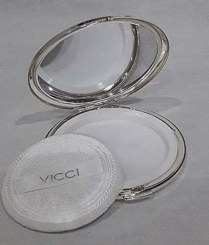 Vicci Silver Plated Mirror Compact | eBay UK