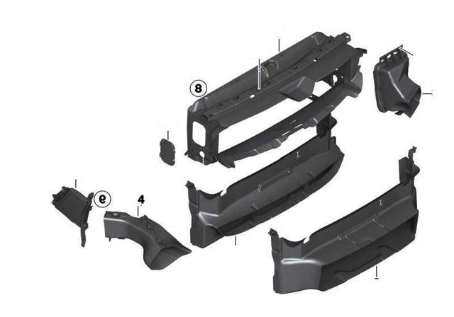 BMW 4 Coupe F32 Front Right Air Duct M Sport 51748054530 Genuine for ...