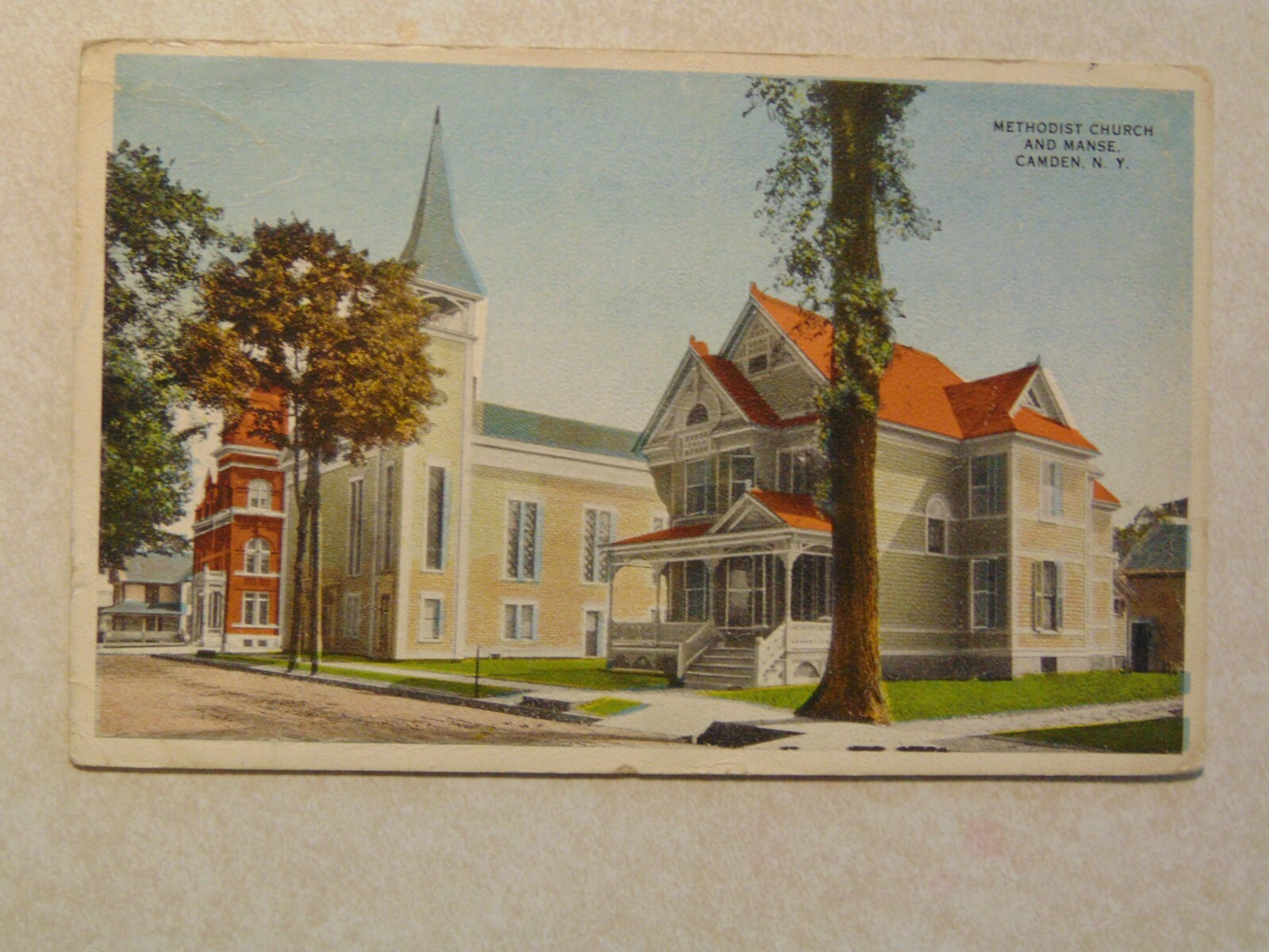 A1221 Postcard MT Montana Methodist Church Manse Camden NY New York | eBay
