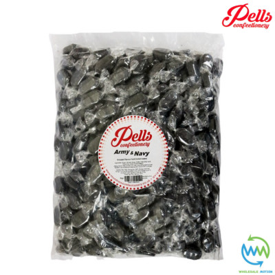 Pells ARMY & NAVY Liquorice Sweets INDIVIDUAL WRAPPED Retro CANDY Kids ...