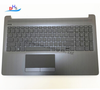 For HP 15-DA 15-DB 15-DR 250 G7 US Palmrest Keyboard Bezel Cover Gray ...