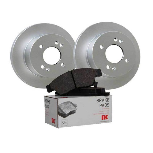 NK Rear Brake Discs and Pad Set for Fiat Stilo 1.4 October 2003 to ...
