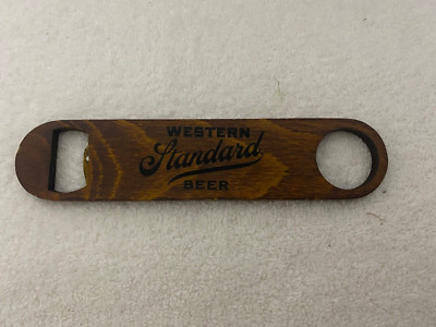 WESTERN STANDARD BEER WOOD BOTTLE OPENER WOODEN | eBay
