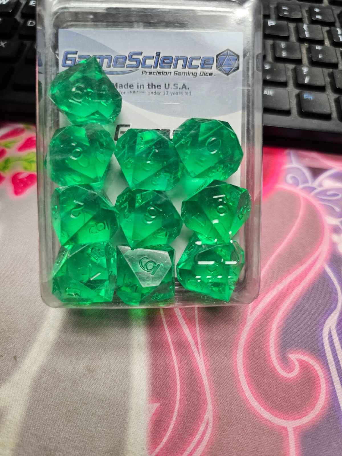 GameScience Dice Gems Emerald D10 | eBay