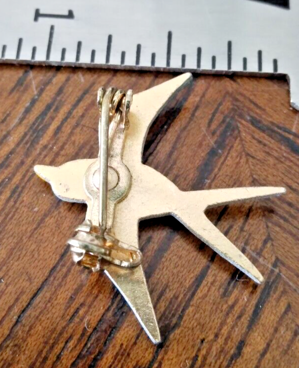 VINTAGE ESTATE, Flying Blue Bird Brooch Pin (F) | eBay
