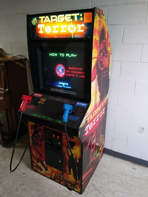 NICE 2004 Raw Thrills TARGET TERROR shooting video arcade game - FREE ...