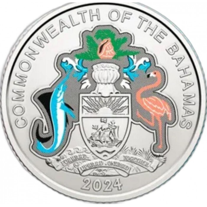 NEW 2024 BAHAMAS MINT Coin Quarter 25 Cent Currency Sailboat Marlin ...