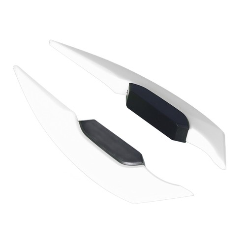 Car White 1 Pair Motorcycle Side Winglet Aerodynamic Wing Spoiler For ...