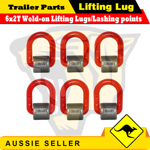 2T WLL Weld On Lifting Lug Truck Ute Lashing Point 4x4 Tie Sown Slid x ...