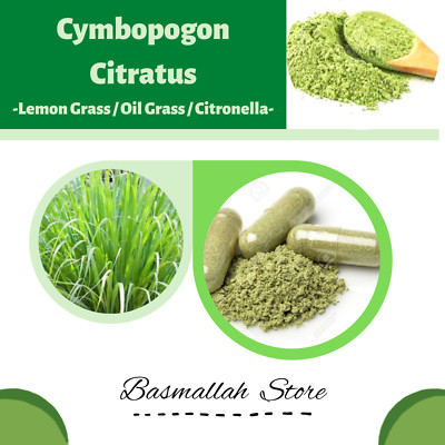 CAPSULE Lemon Grass Oil Grass Citronella Cymbopogon Citratus Organic ...
