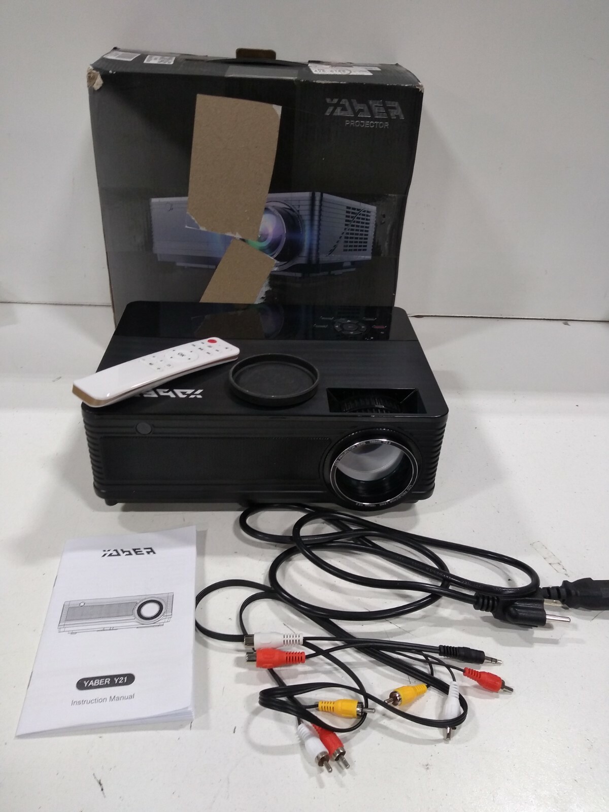 NEW YABER Y21 Native 1920 x 1080P Projector 7800L Upgrad Full HD Video ...