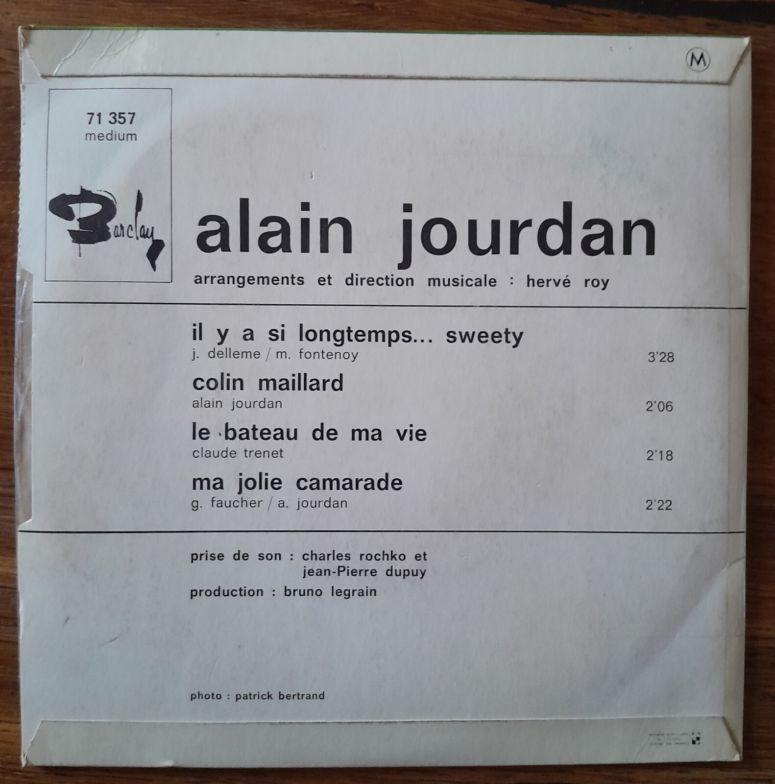 FRENCH EP 7" ALAIN JOURDAN Sweety French singer 60' BIEM ETAT TB | eBay