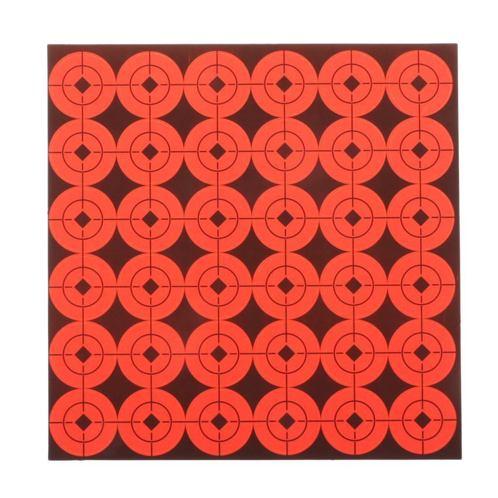 Lots 360 Shooting Paper Target 2.5cm Target Sticker Bow Training Orange ...