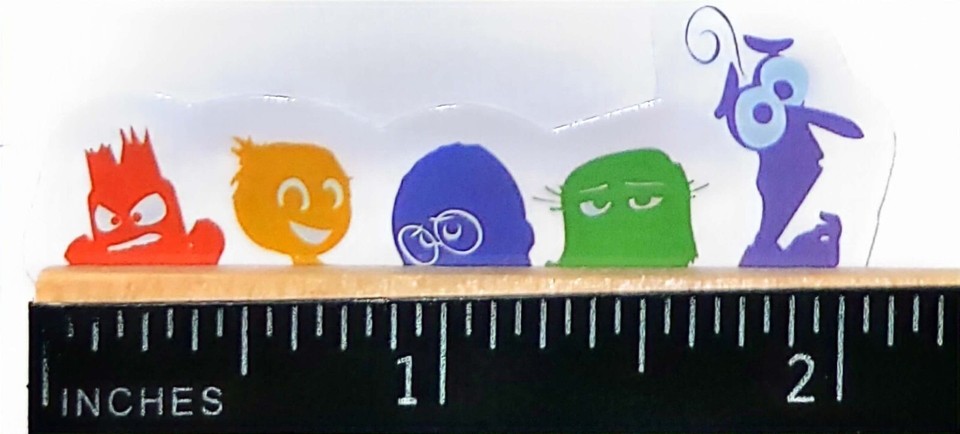 Disney Pixar INSIDE OUT Joy Sadness Fear Disgust Anger Water Resistant ...