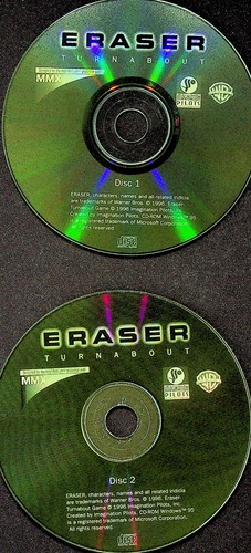 ERASER TURNABOUT CD-ROM for PC - Intell Pentium Processor 2 discs - Pre-owned | eBay
