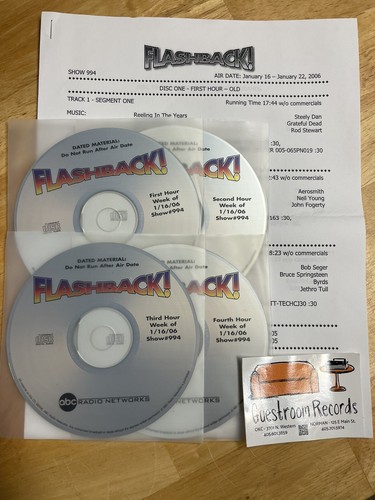 FLASHBACK Radio Show #994 b'cast 1/16-22/2006 Host: Bill St. James | eBay