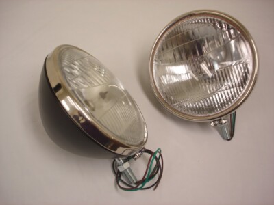 1933 1934 Ford Commercial Car Halogen Headlights Glass w/ Script Logo ...
