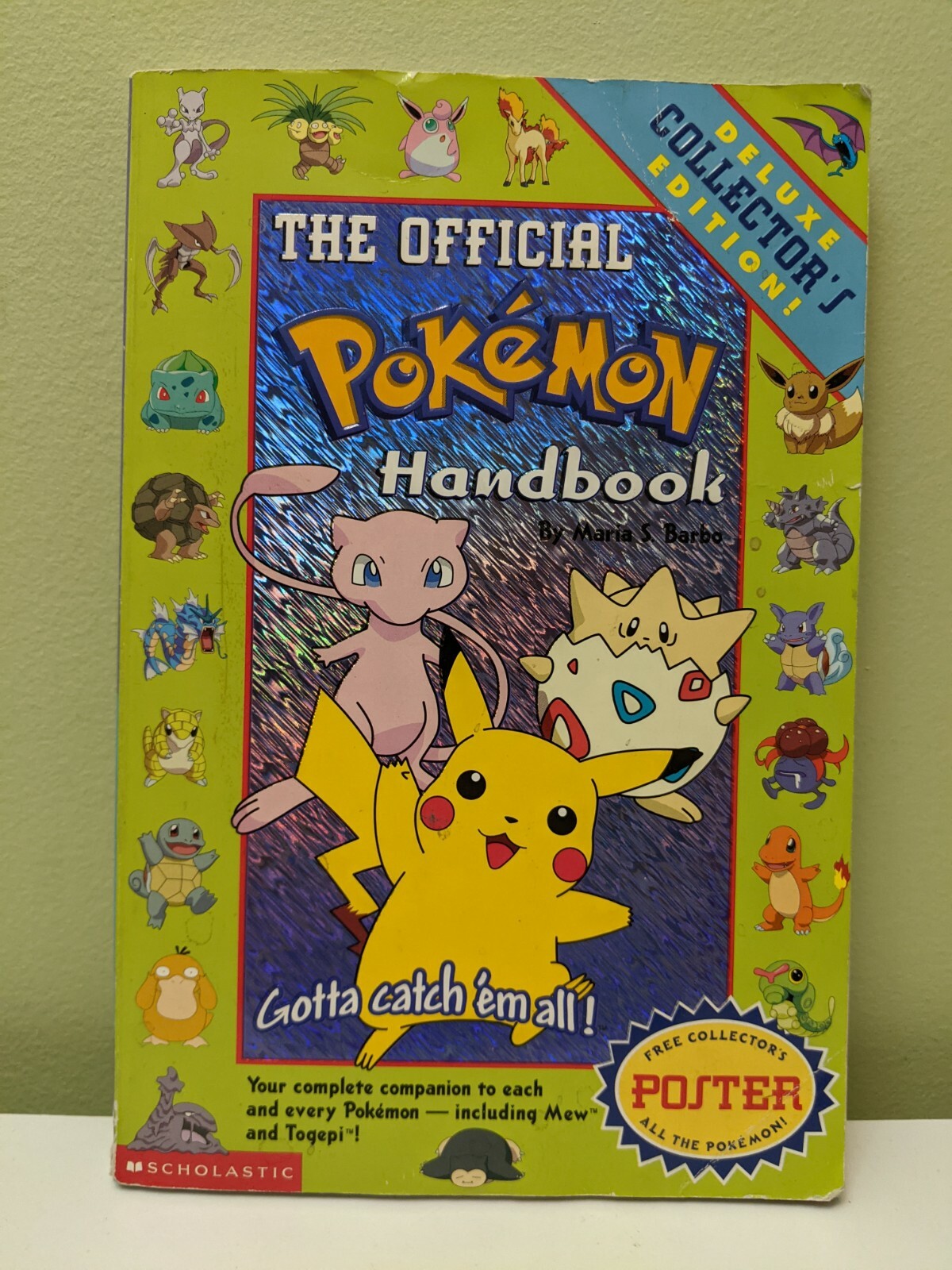 The Official Pokemon Handbook Vol 1 Rare 1999 First Scholastic Printing ...