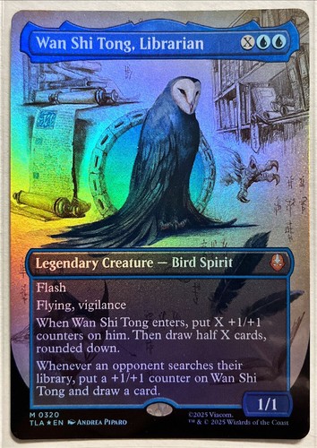 Wan Shi Tong Librarian Mythic Borderless FOIL NM - Magic MTG TLA #0320 ...