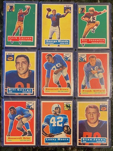 1956 Topps Football Complete Set of 120 cards MID to HIGH GRADE - EX to ...