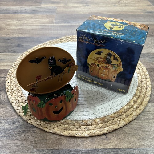 Kathy Hatch Escape from Pumpkin Patch Cat Tea Light Holder with Box | eBay