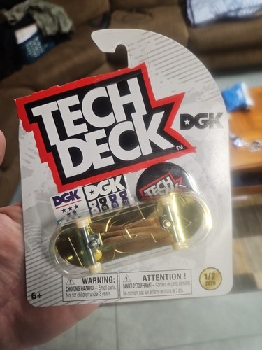 Tech Deck DGK Skateboard Golden Ultra Rare Shiny Gold Fingerboard New ...