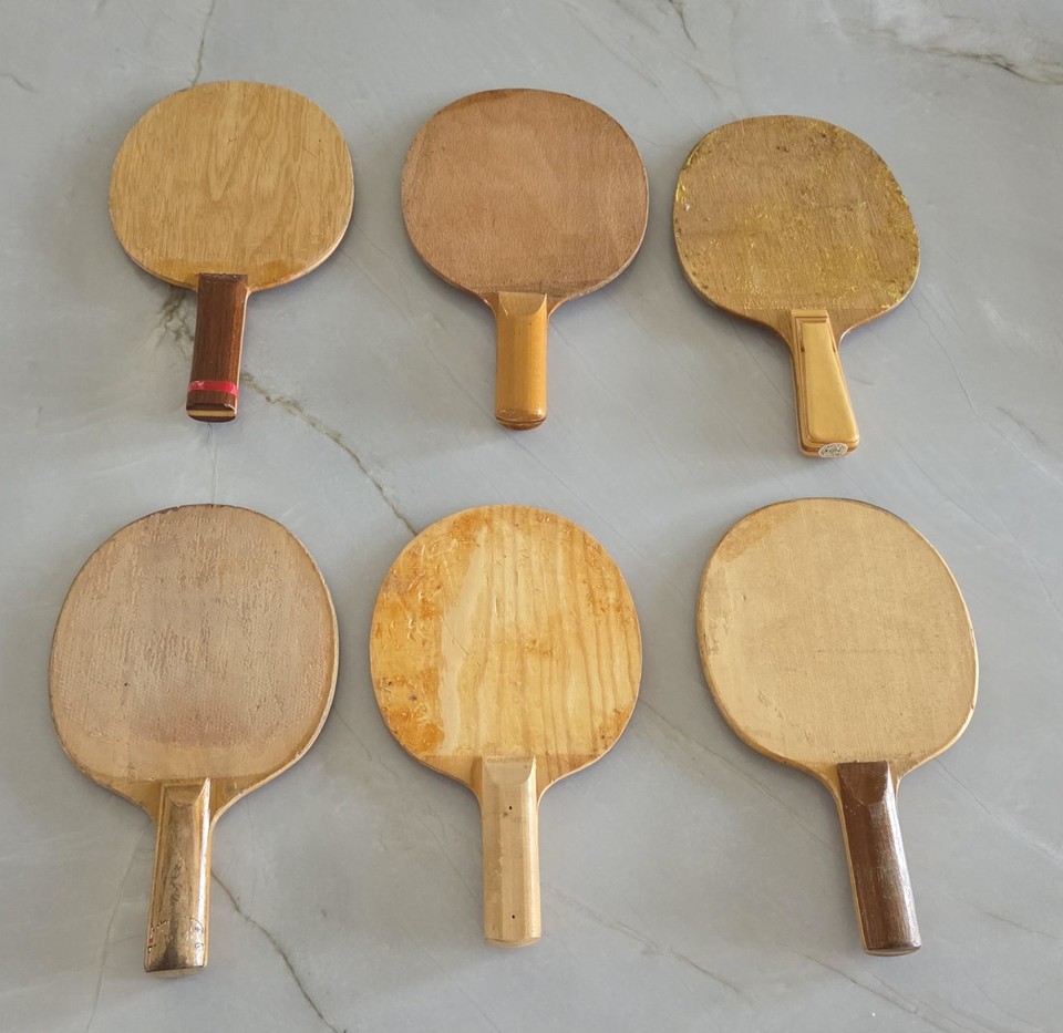 6x Table Tennis Rare Paddle Blade Lot Bulk Ping Pong Racquet Bats ...