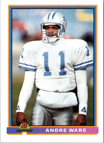 1991 Bowman Andre Ware #154 Detroit Lions Football Card | eBay