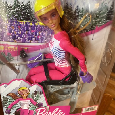 Barbie You Can Be Anything Winter Sports Alpine Skier Brunette Doll ...