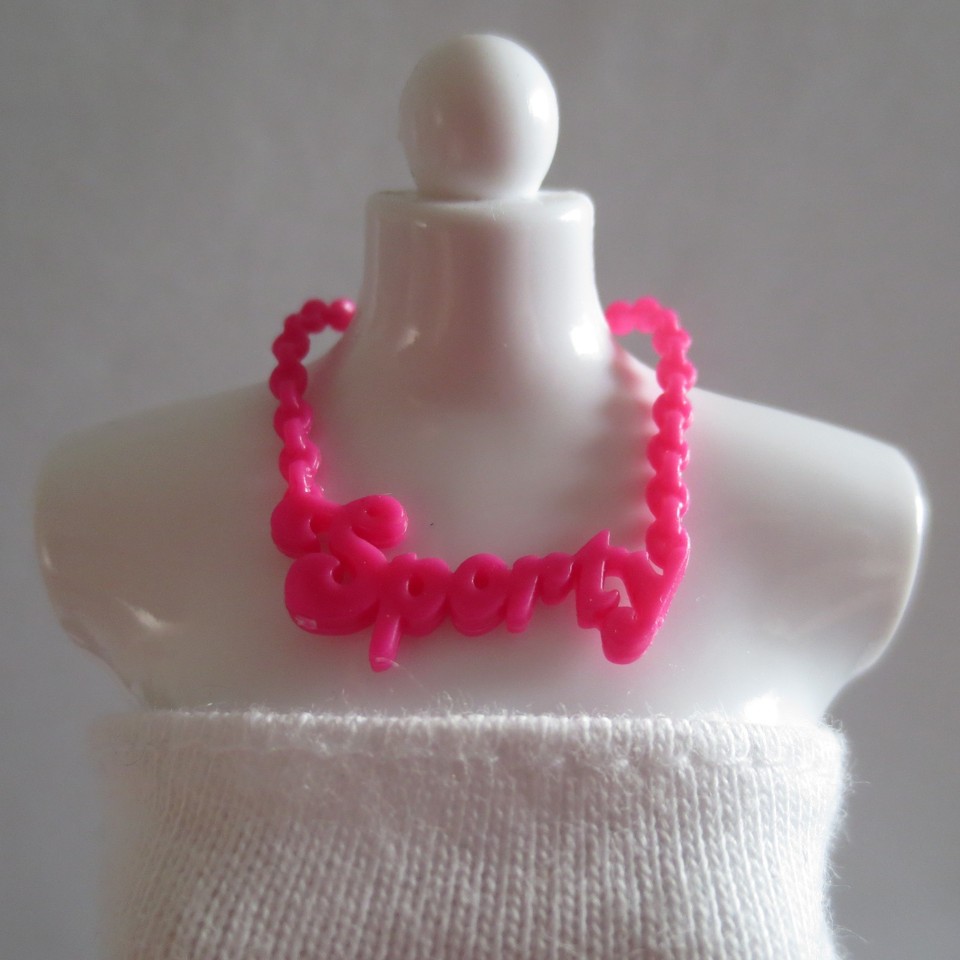 NEW Barbie Fashionista Doll Pink Sporty Necklace Jewelry Accessory | eBay