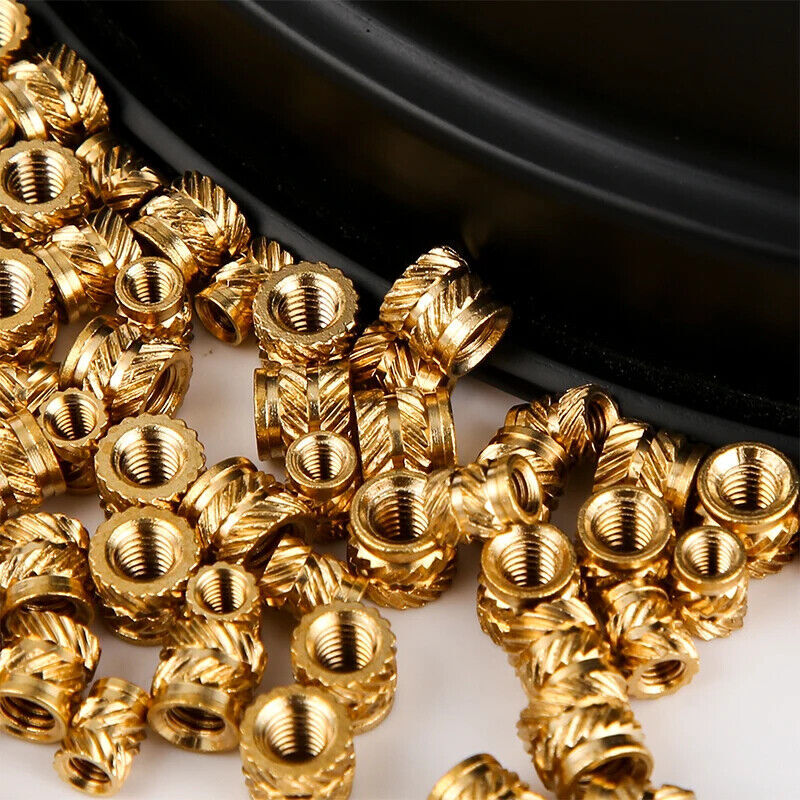Lot mini threaded insert M3x5x4.2mm brass knurled nut for 3D parts | eBay