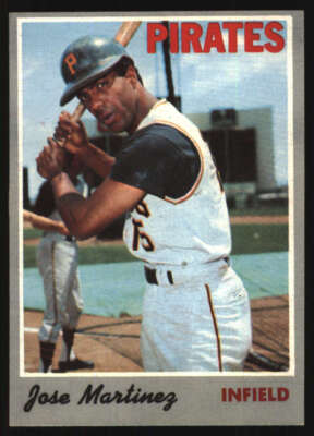 1970 Topps #8 Jose Martinez EX/EX+ RC Rookie Pirates 602146 | eBay