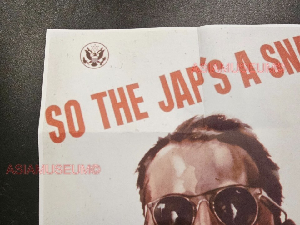 1943 WW2 USA AMERICA ANTI JAPAN JAPANESE WAR ARMY SOLDIER PROPAGANDA ...